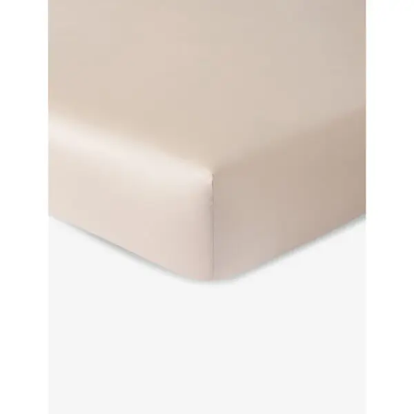 YVES DELORME Triomphe Cotton Fitted Sheet 135cm X 190cm - Pierre