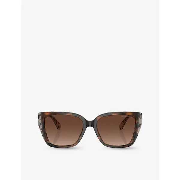 Michael Kors Mk2199 Acadia Rectangle Sunglasses - Brown