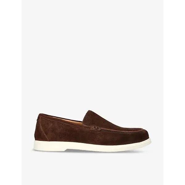 LOAKE Tuscany Suede Loafers - Dark Brown