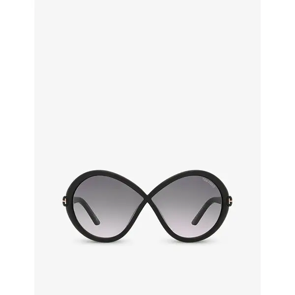 TOM FORD Butterfly-frame Acetate Sunglasses - Black