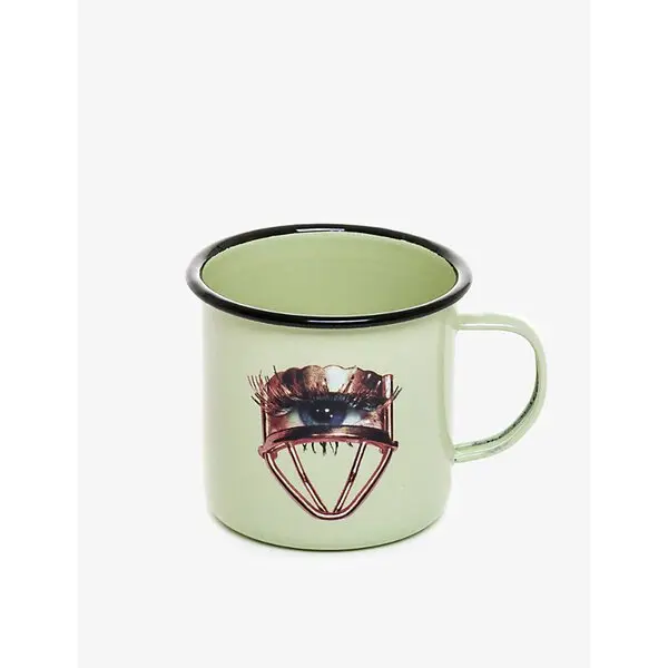 SELETTI Wears Toiletpaper Eye-print Enamel Mug 9cm