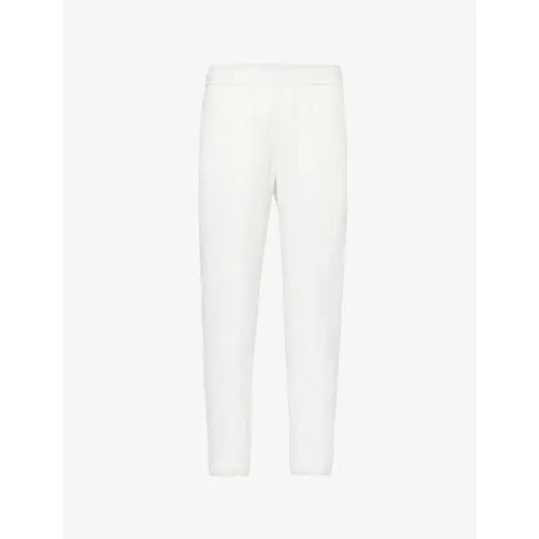 Orlebar Brown Tapered-leg Linen Trousers With Elasticated Waist