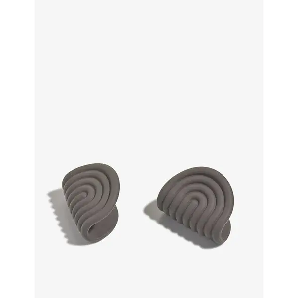 OUR PLACE Textured Curved-design Wrap-around Silicone Hot Grips - Char
