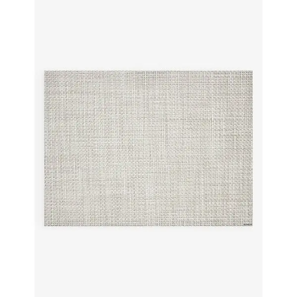 CHILEWICH Basketweave Square Placemat 36cm X 38cm - Natural