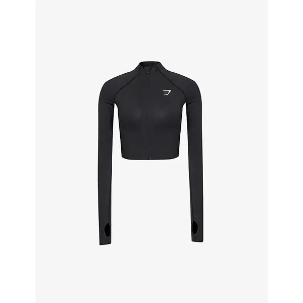 GYMSHARK Vital Seamless 2.0 Stretch-jersey Jacket - Black Marl