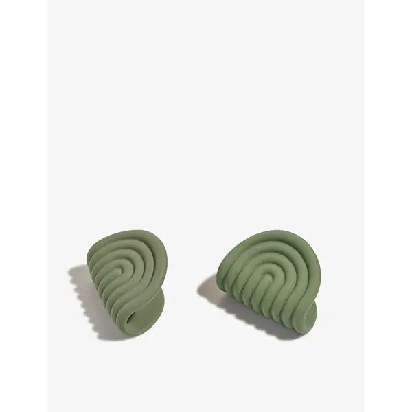 OUR PLACE Textured Curved-design Wrap-around Silicone Hot Grips - Sage
