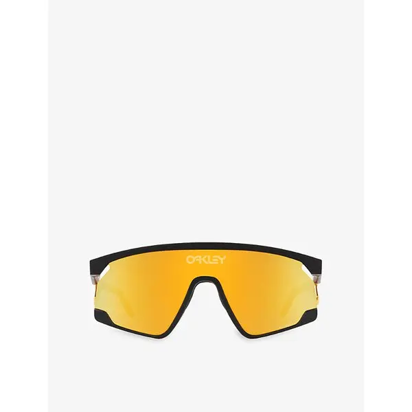 Oakley Rectangle-frame Metal Sunglasses - Black