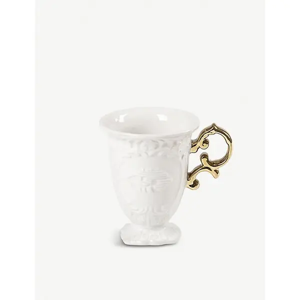 SELETTI I-wares Gold Porcelain Mug - One-color