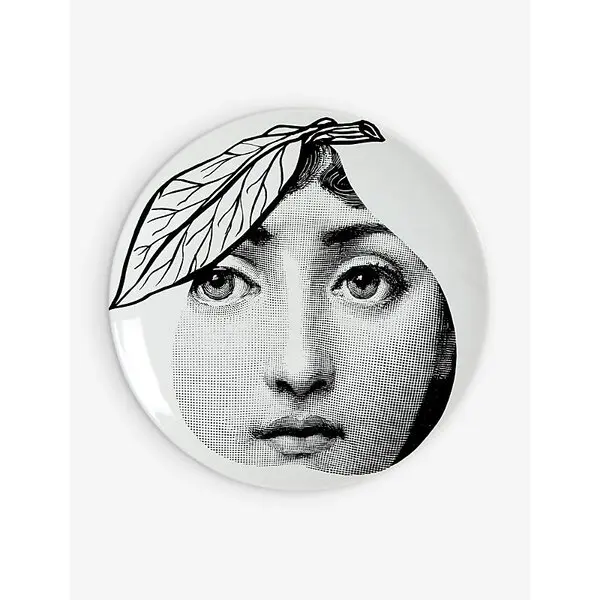 FORNASETTI Tema E Variazioni No.24 Porcelain Wall Plate 26cm - One-color