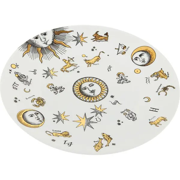 FORNASETTI Astronomici Porcelain Plate 31cm - One-color