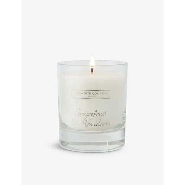 THE WHITE COMPANY Grapefruit & Mandarin Scented Candle 140g - None/clear
