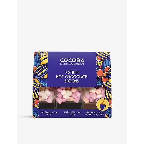 COCOBA Hot Chocolate Spoons With Marshmallows Set Of Three
