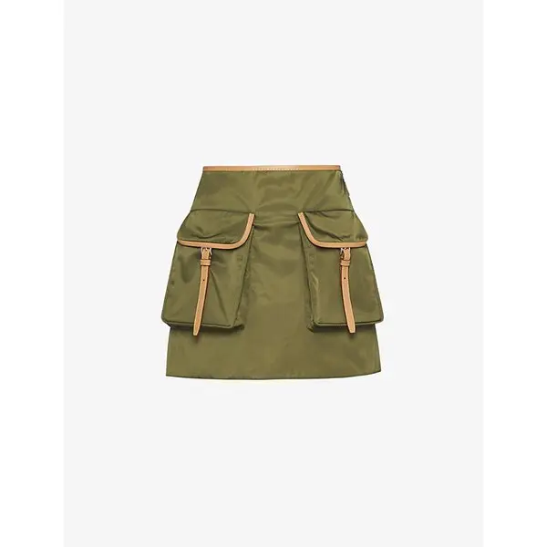 Prada Re-nylon Patch-pocket Mini Skirt