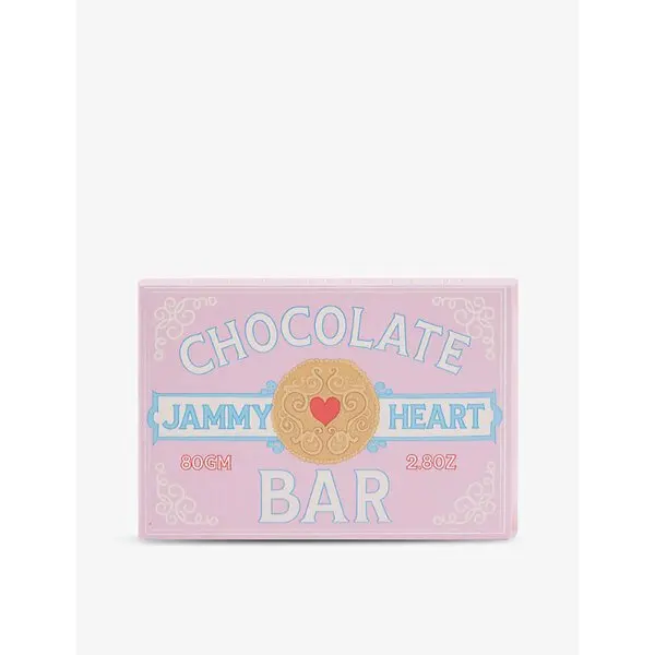 THE CHOCOLATE GIFTING COMPANY Ever So Jammy Heart White Chocolate Bar 80g