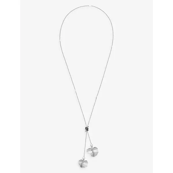 LA MAISON COUTURE X Tomasz Donocik Double Leaf Necklace - Silver