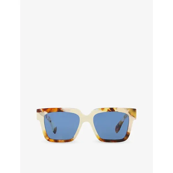 Gucci Gg1626s Square-frame Tortoiseshell Sunglasses - Multi-coloured