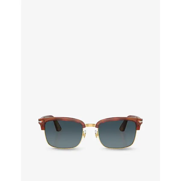 Persol Po3327s Rectangle-frame Sunglasses - Brown