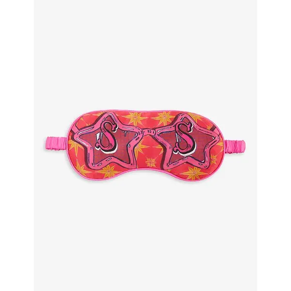 JESSICA RUSSELL FLINT Sunglasses Patterned Silk Sleep Mask