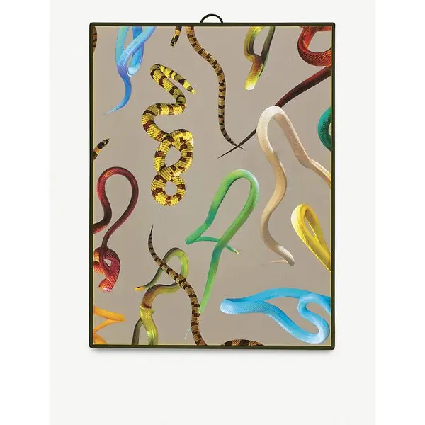 SELETTI Toiletpaper Plastic And Glass Snakes Mirror