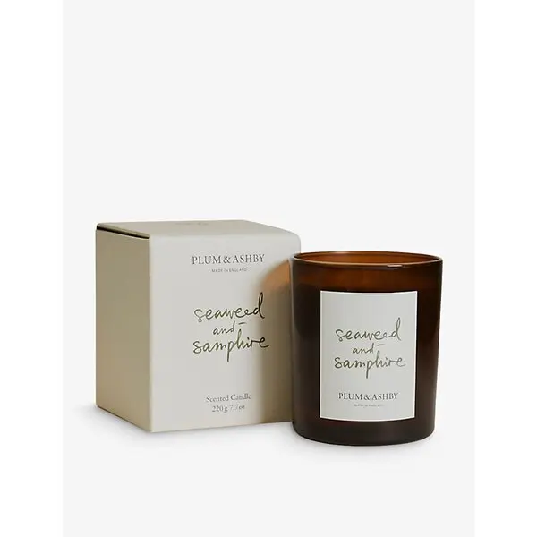 PLUM AND ASHBY Seaweed & Samphire Soy-wax Candle 220g