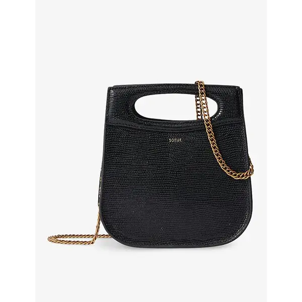 Soeur Cheri Mini Leather Cross-body Bag - Black