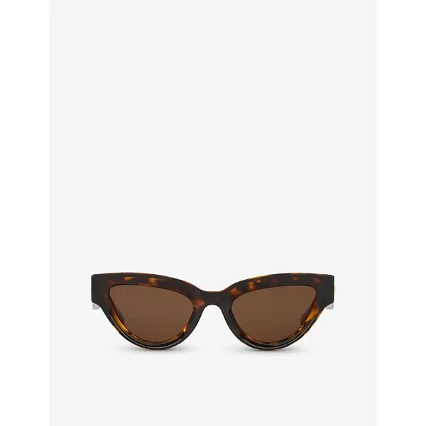 Bottega Veneta Cat-eye Frame Injected Sunglasses