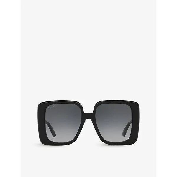 Gucci Square-frame Acetate Sunglasses - Black