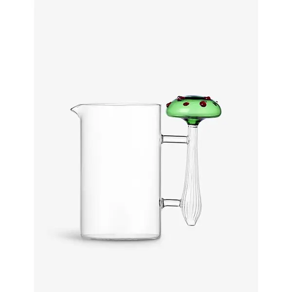 ICHENDORF MILANO The Alice Collection Mushroom-handle Borosilicate Glass Jug 18cm