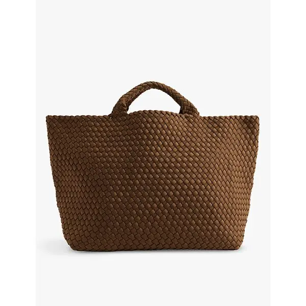 NAGHEDI Large Woven Tote Bag - Mink