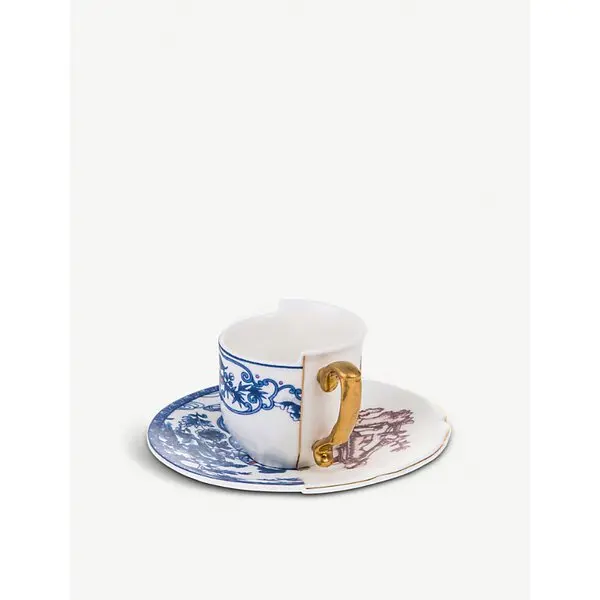 SELETTI Eufemia Hybrid Porcelain Coffee Cup And Saucer - One-color