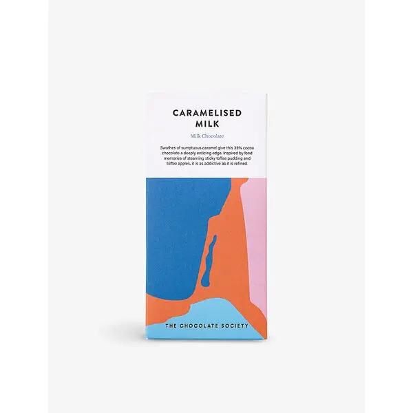 THE CHOCOLATE SOCIETY Caramelised Milk Chocolate Bar 80g