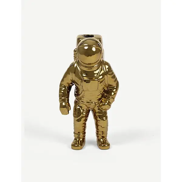 SELETTI Diesel Living With Cosmic Diner Starman Porcelain Astronaut Vase 28cm - One-color