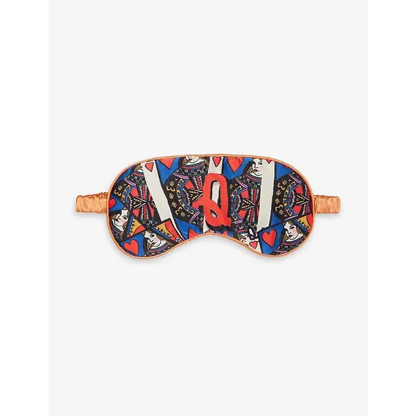 JESSICA RUSSELL FLINT Patterned Silk Sleep Mask