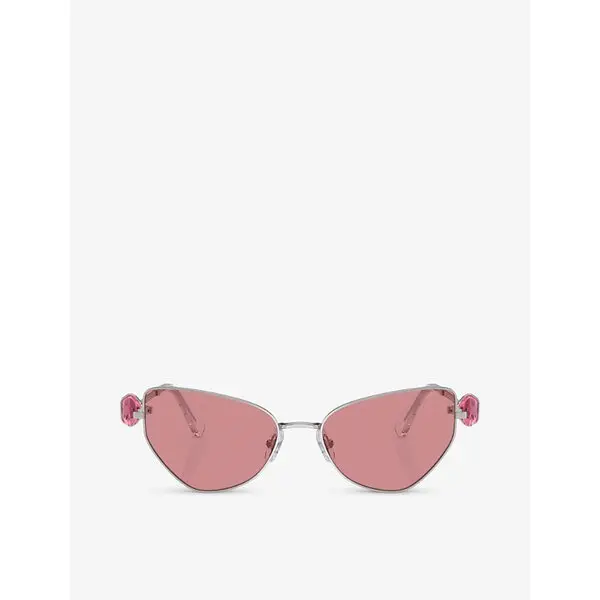 SWAROVSKI Irregular Frame Sunglasses