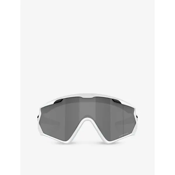 Oakley Wind Jacket Shield-frame Sunglasses - White