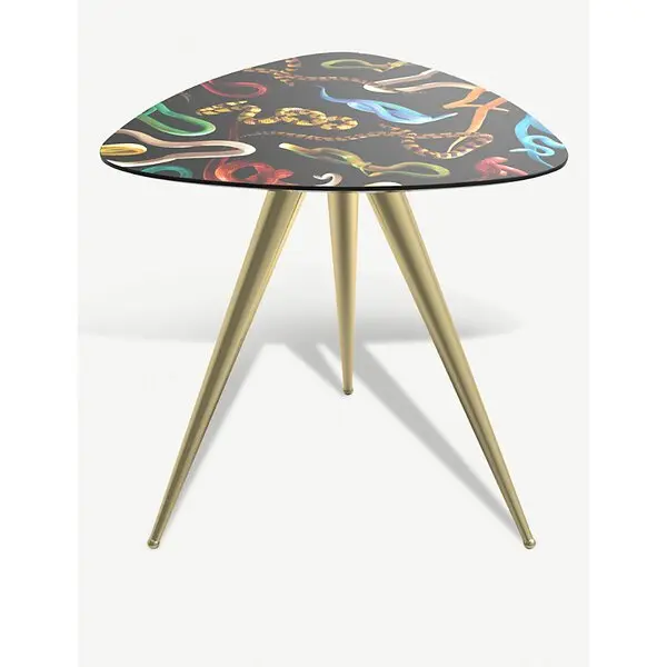 SELETTI Snakes Wooden Side Table 48cm