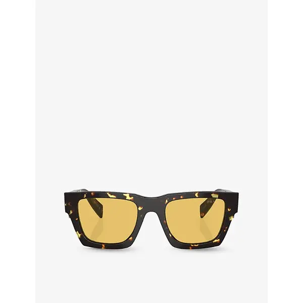 Prada Pillow-frame Acetate Sunglasses