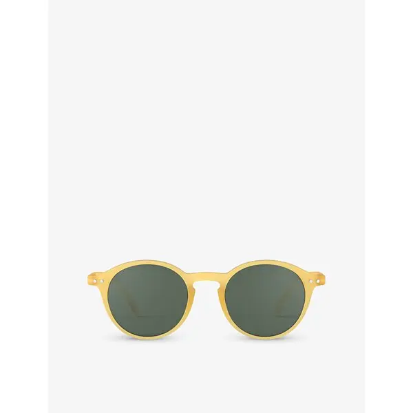 IZIPIZI D Round-frame Sunglasses - Yellow Honey