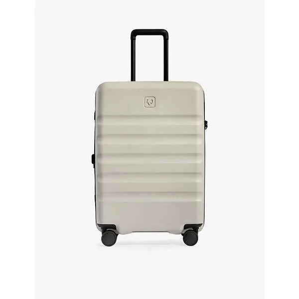 ANTLER Icon Stripe Medium Shell Four-wheeled Suitcase 67cm - Taupe