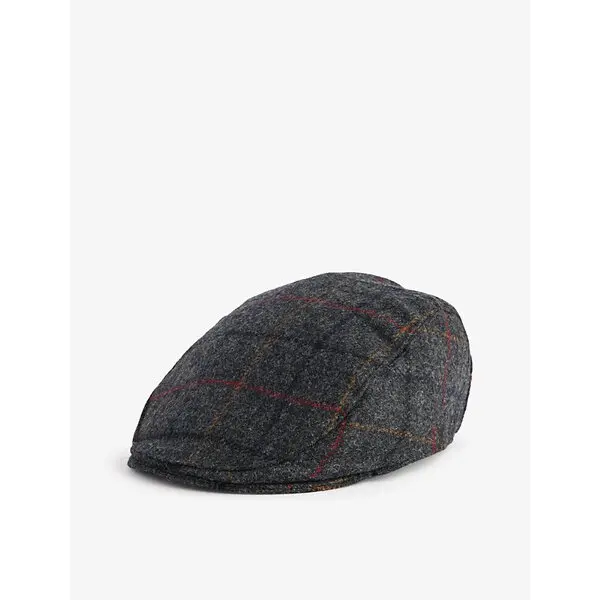 DENTS Fonthill Flat-crown Wool Cap - Charcoal