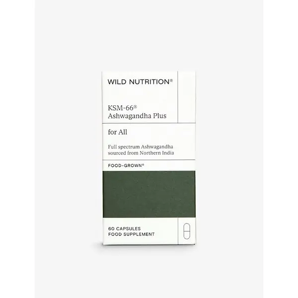 WILD NUTRITION Ksm-66 Ashwagandha Plus Supplements 60 Capsules