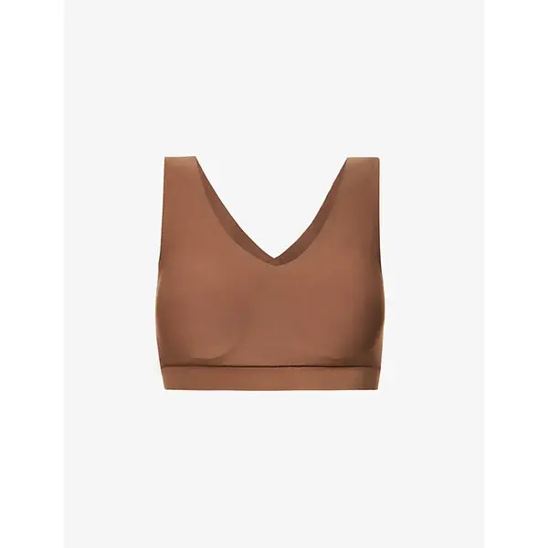 Chantelle Soft Stretch Smooth V-neck Crop Top