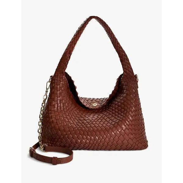 DUNE Woven Faux-leather Shoulder Bag - Tan Synthetic