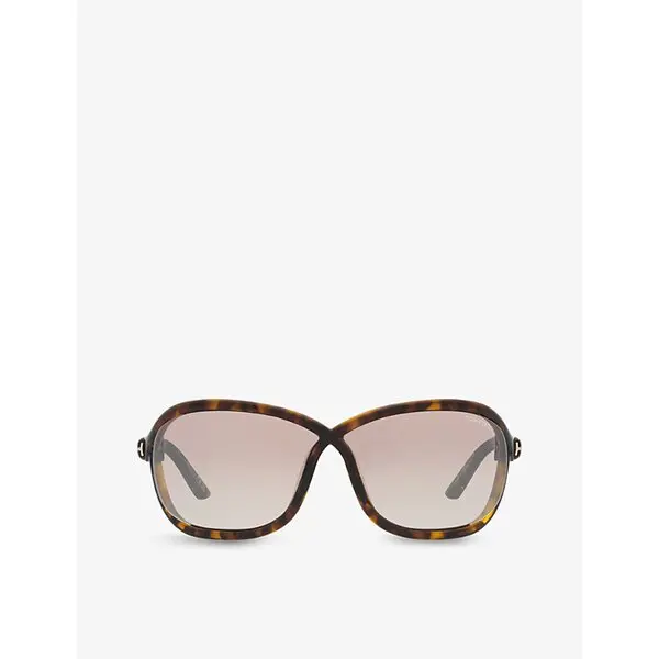 TOM FORD Butterfly-frame Injected Sunglasses - Brown
