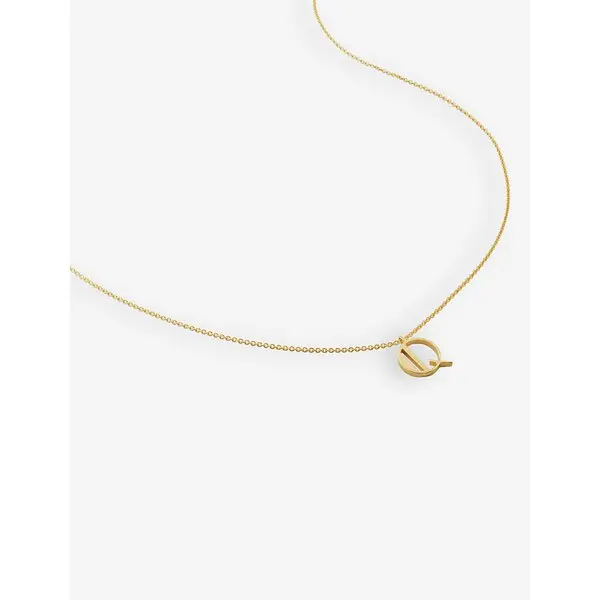 Monica Vinader Q Letter-charm Necklace - Gold