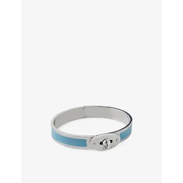Mulberry Bayswater Stainless-Steel And Enamel Bracelet M Poplin
