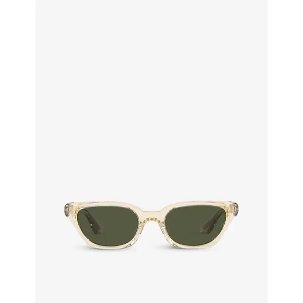 Oliver Spencer Tinted-lens Irregular-shape Sunglasses
