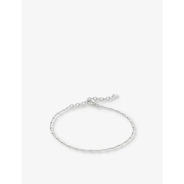 Monica Vinader Station Sterling-silver Chain Bracelet - Sterling Silver
