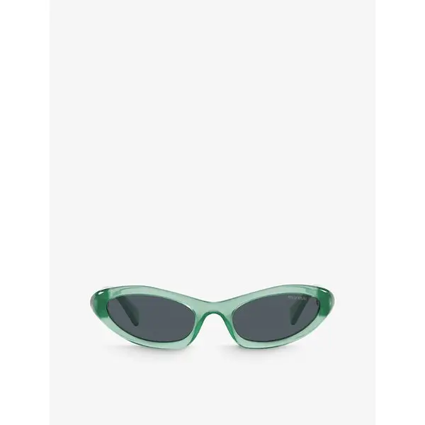 Miu Miu Mu 09ys Oval Sunglasses