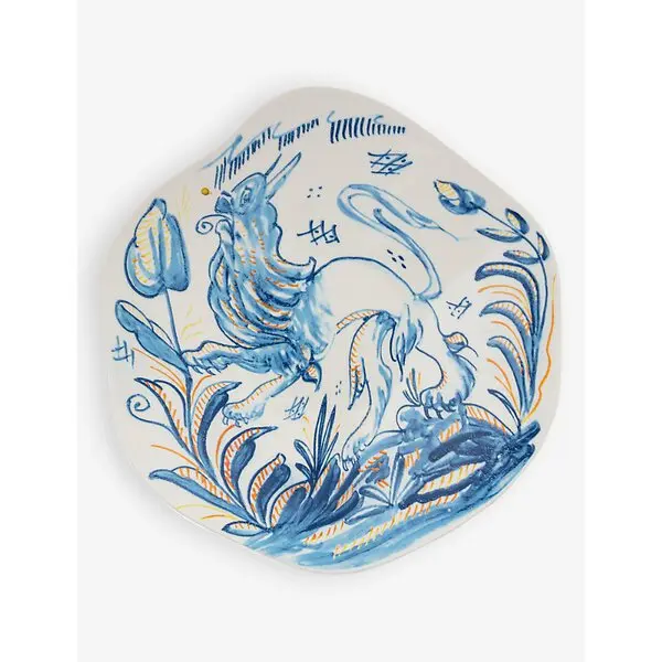 SELETTI Diesel Living With Classics On Acid Leone Porcelain Plate 25.3cm - One-color